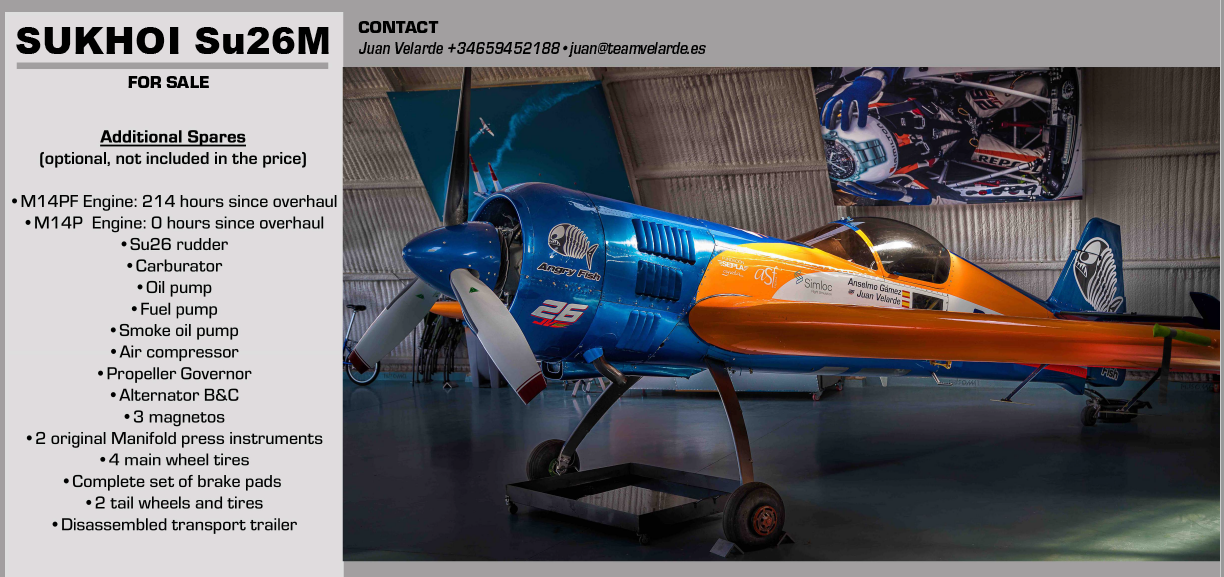 1990 Sukhoi SU-26M for sale